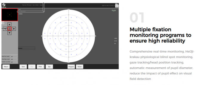 Máquina de perimetría automática del hospital Goldmann III 240V 50Hz